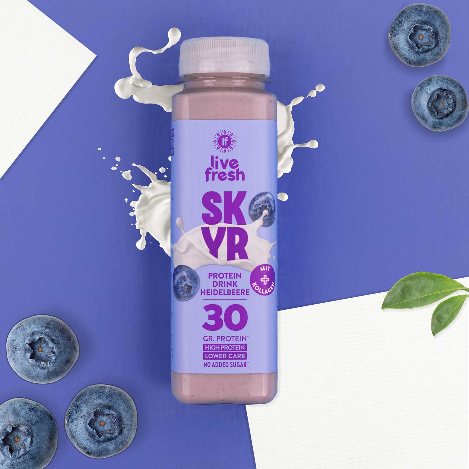 Skyr Protein Drink – Heidelbeere – 30g Protein